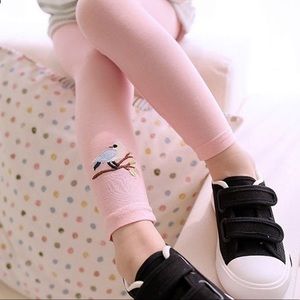 Lele Li | Bottoms | Just In Toddler Candy Pink Green Cotton Leggings ...